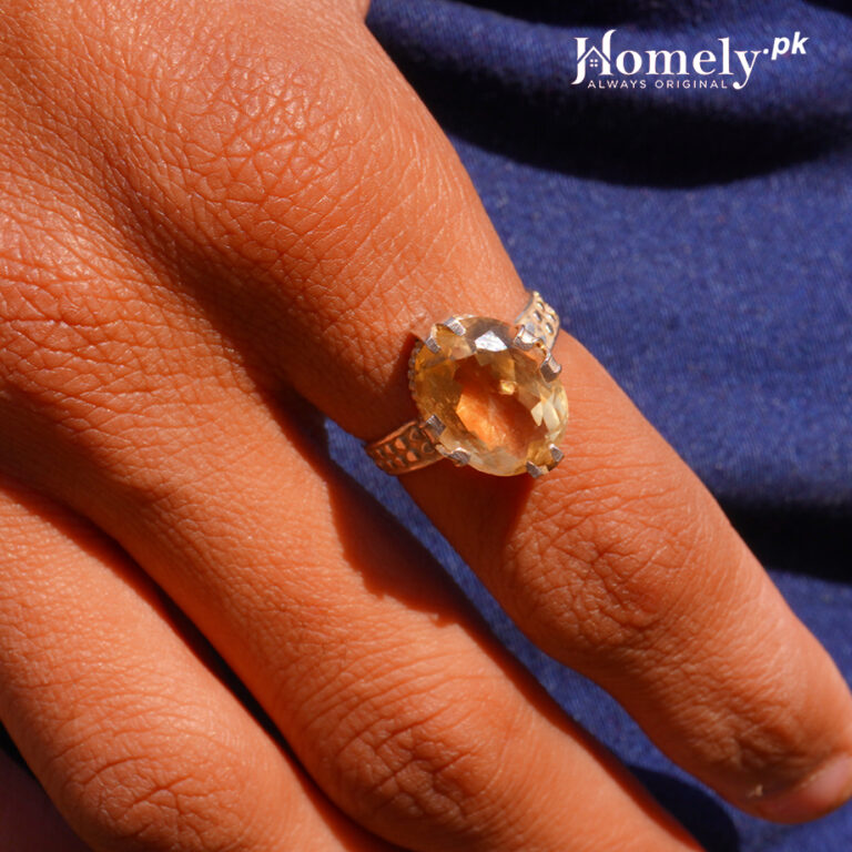 Pukhraj Indian Khalis Chandi Ring - Homely.pk