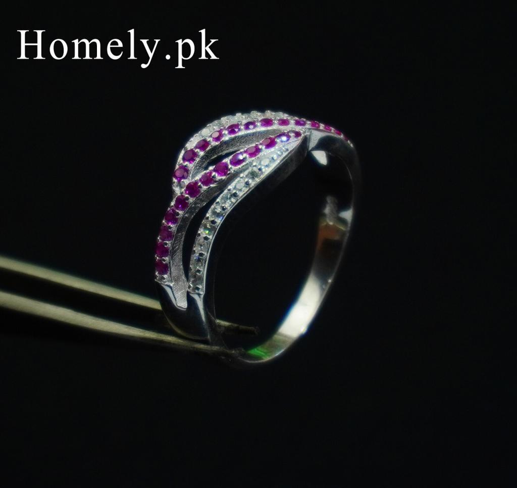 Dew Drops Silver Ring ( Pure Chandi ) - Homely.pk