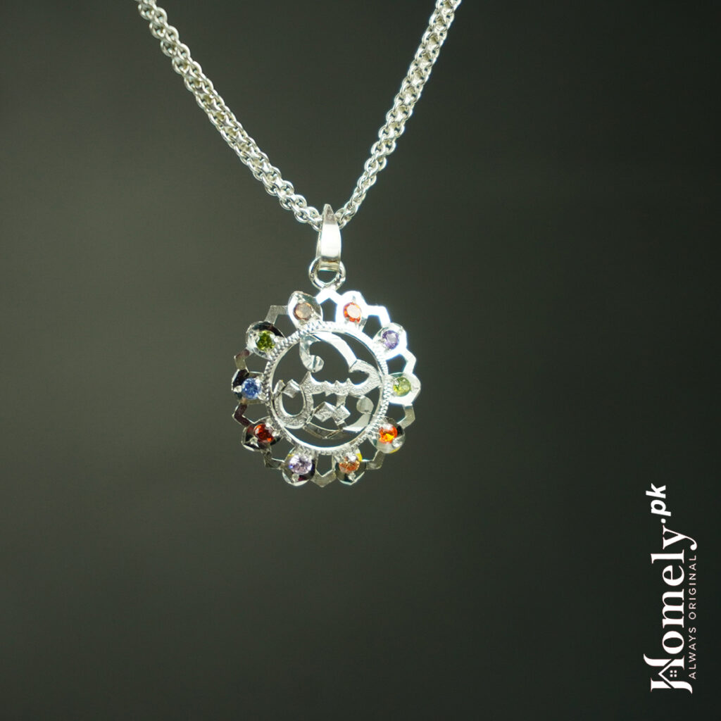 Hussain AS Name Locket Khalis Chandi - Homely.pk