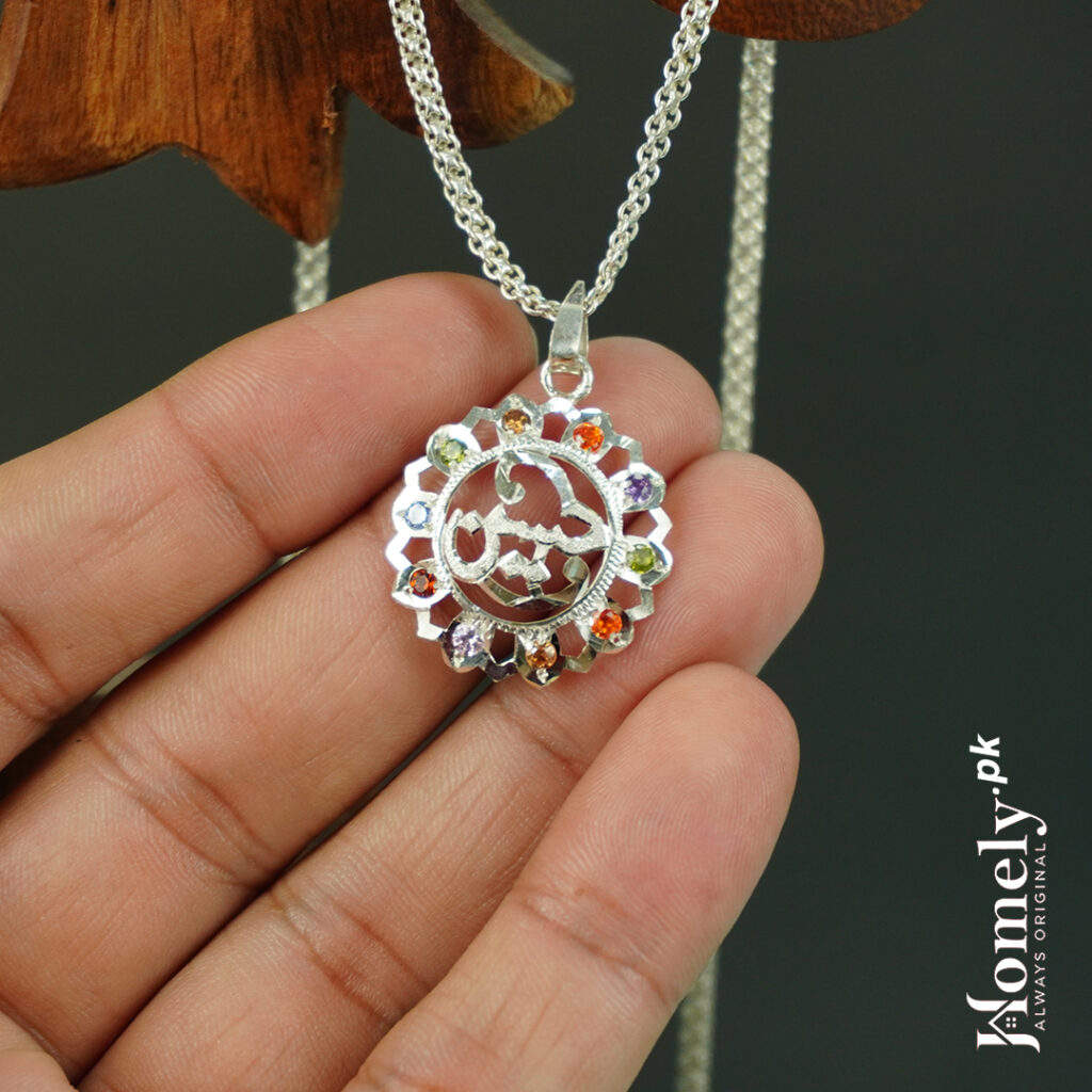 Hussain AS Name Locket Khalis Chandi - Homely.pk